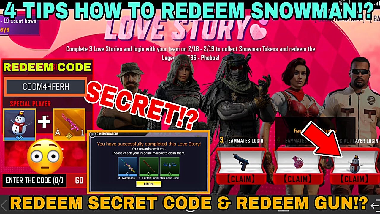 🔥4 TIPS HOW TO REDEEM FASTLY LEGENDARY GUN IN CODM LOVE STORY EVENT ...