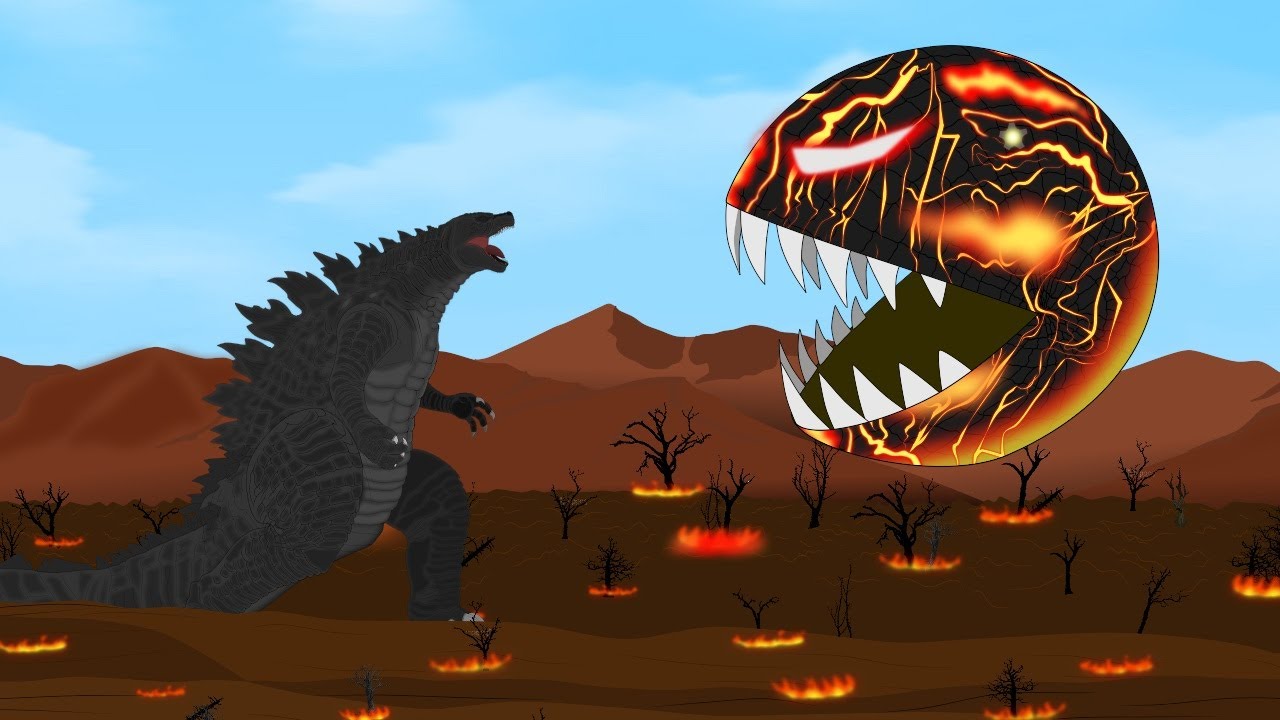 EVOLUTION of GODZILLA EARTH vs PAC-MAN: Size Comparison | Godzilla ...
