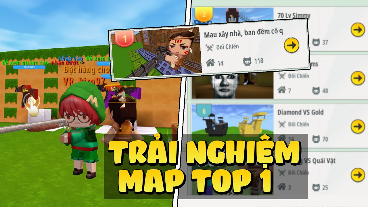 Đây là map TOP 1 người chơi nhất trong Mini World thời điểm hiên tại ...
