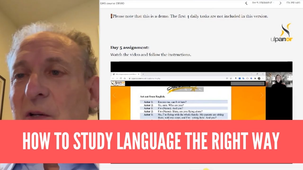 Unique & modern methods to learn language with Ulpan-Or - Dr. Bernard ...