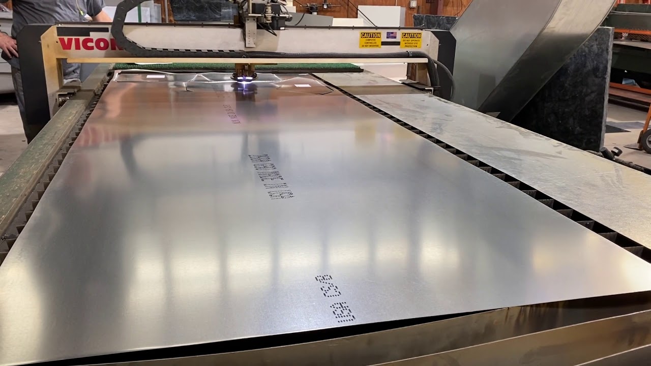 Vicon 520 Plasma Cutting Table - YouTube