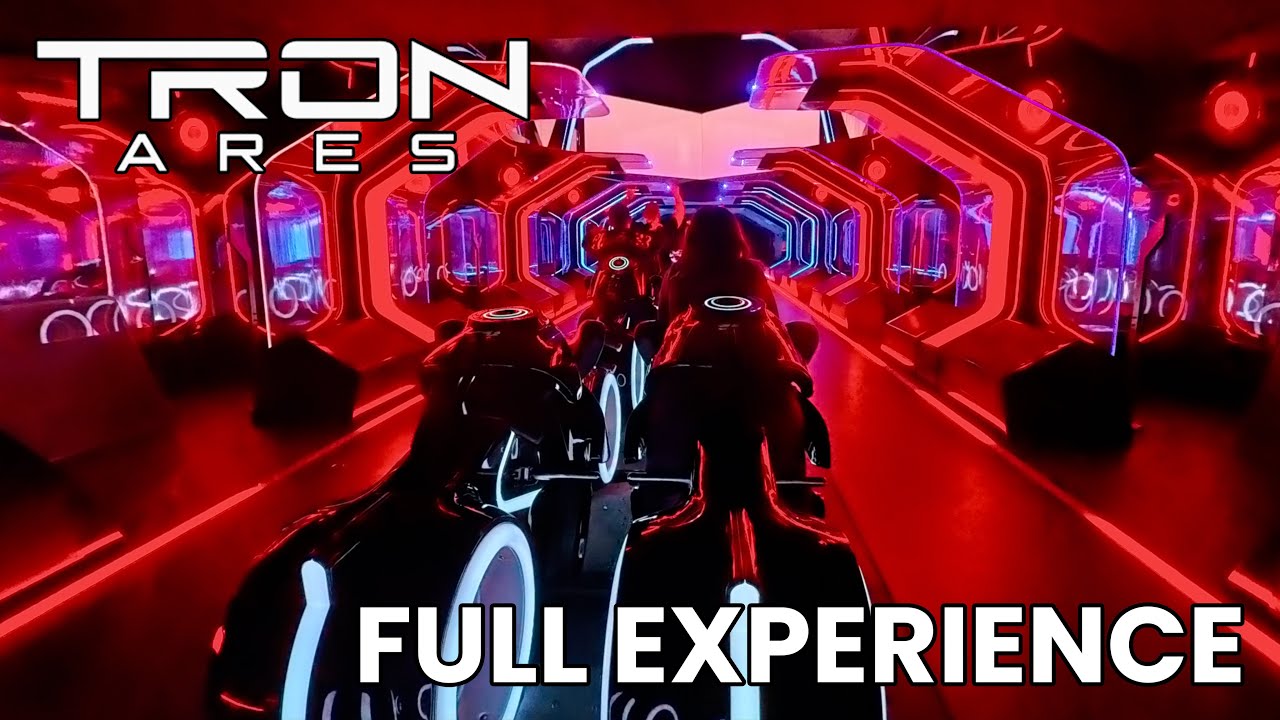 Tron Lightcycle Run with New Red Lighting! Tron Ares Overlay Now at ...