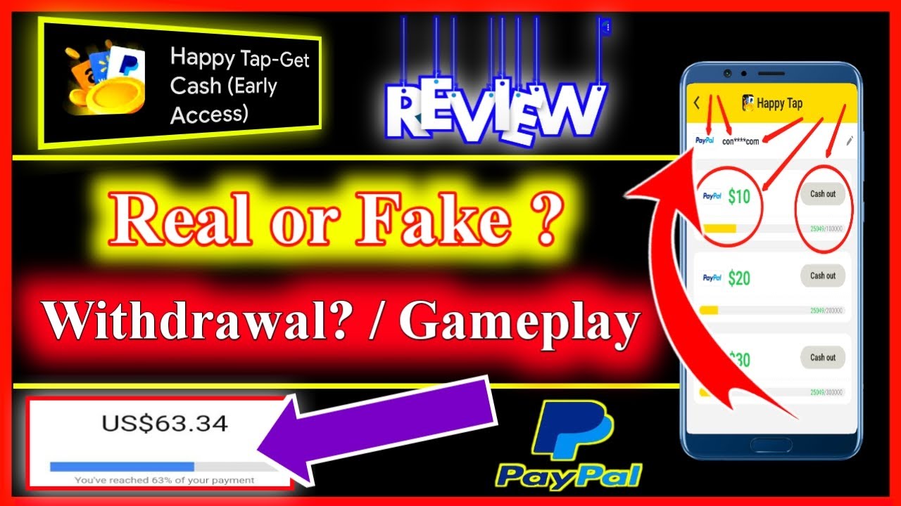 Happy Tap Get Cash Legit Or Not | Cube Blast Gameplay | Happy Tap Real ...