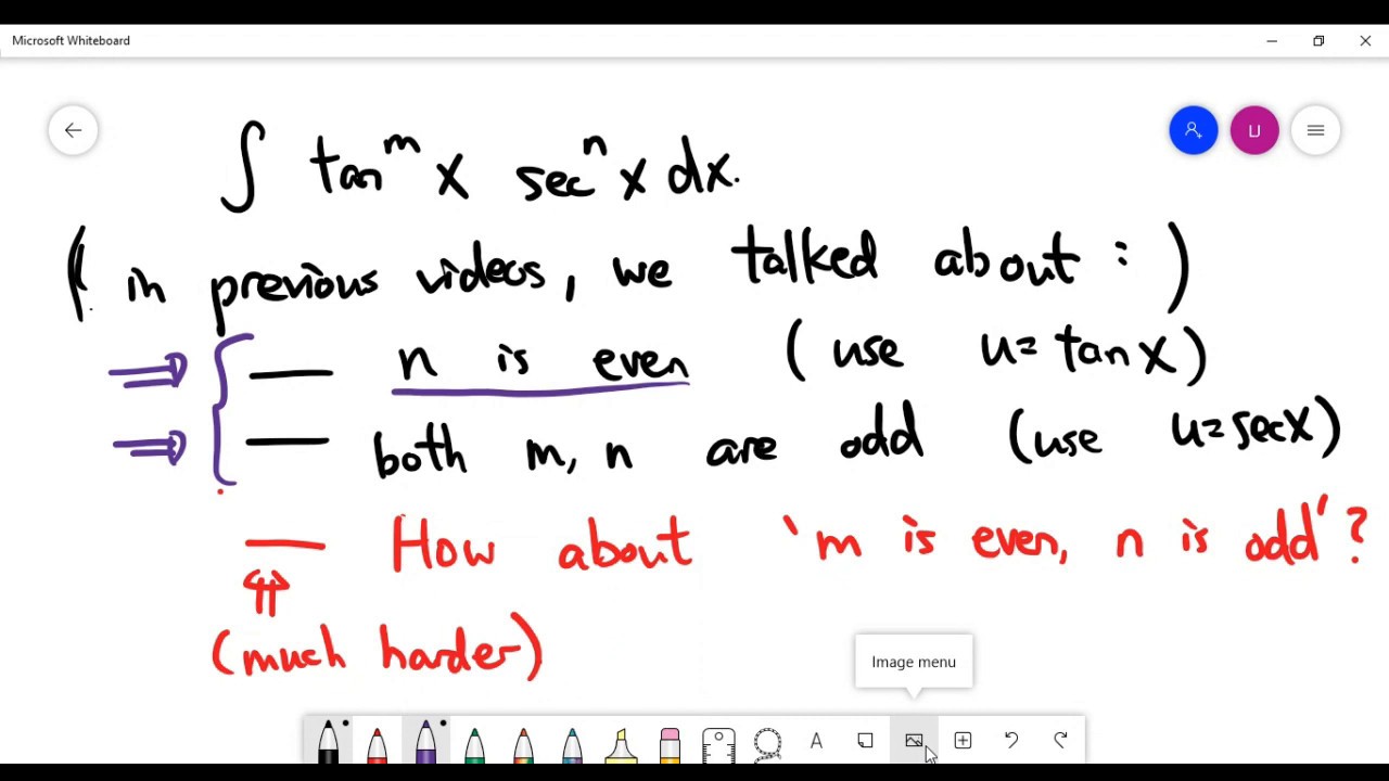 Calculus: Trigonometric integrals (tangent and secant functions ...