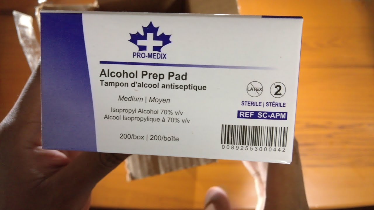 Pro Medix Alcohol Prep Pads - YouTube