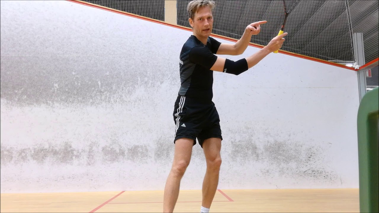 Squash backhand - YouTube