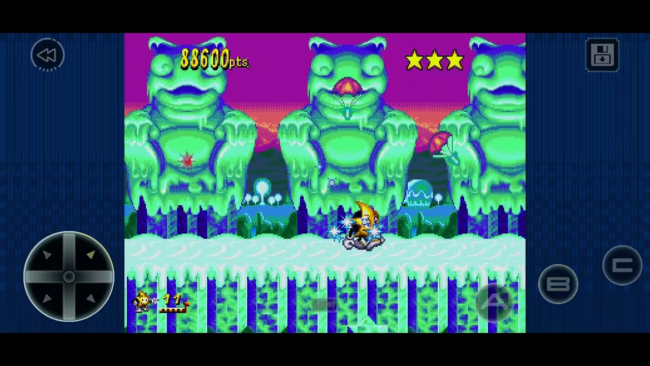 Ristar: place 5: planet freon 2! - YouTube