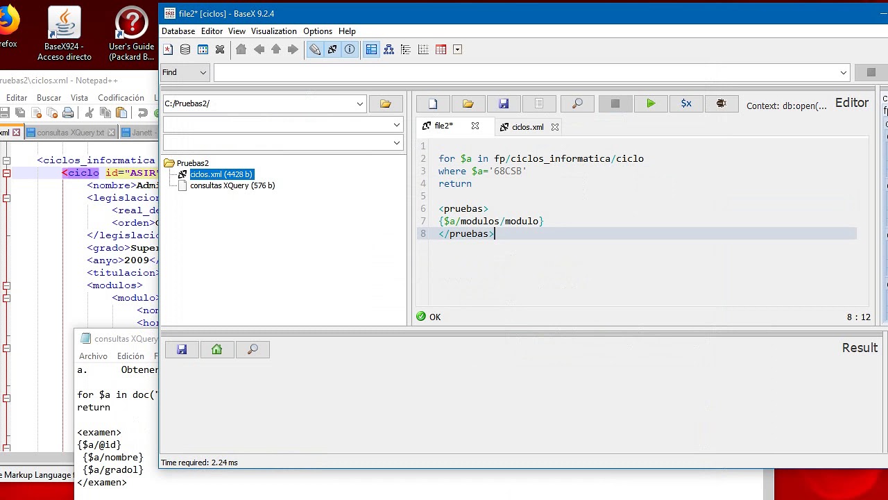 Xquery Basex Tema 6 Ejercicios Examen Explicados Youtube