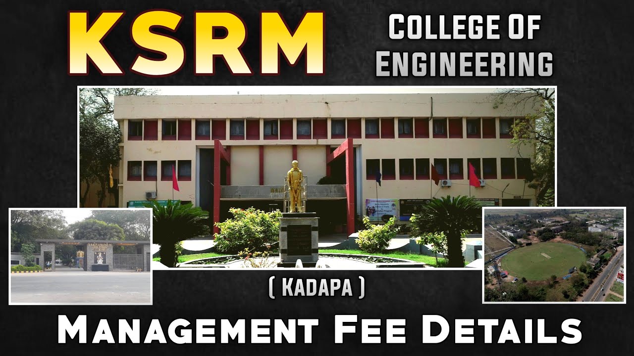 KSRM COLLEGE OF ENGINEERING Management Fee Details | Ap Eamcet ...