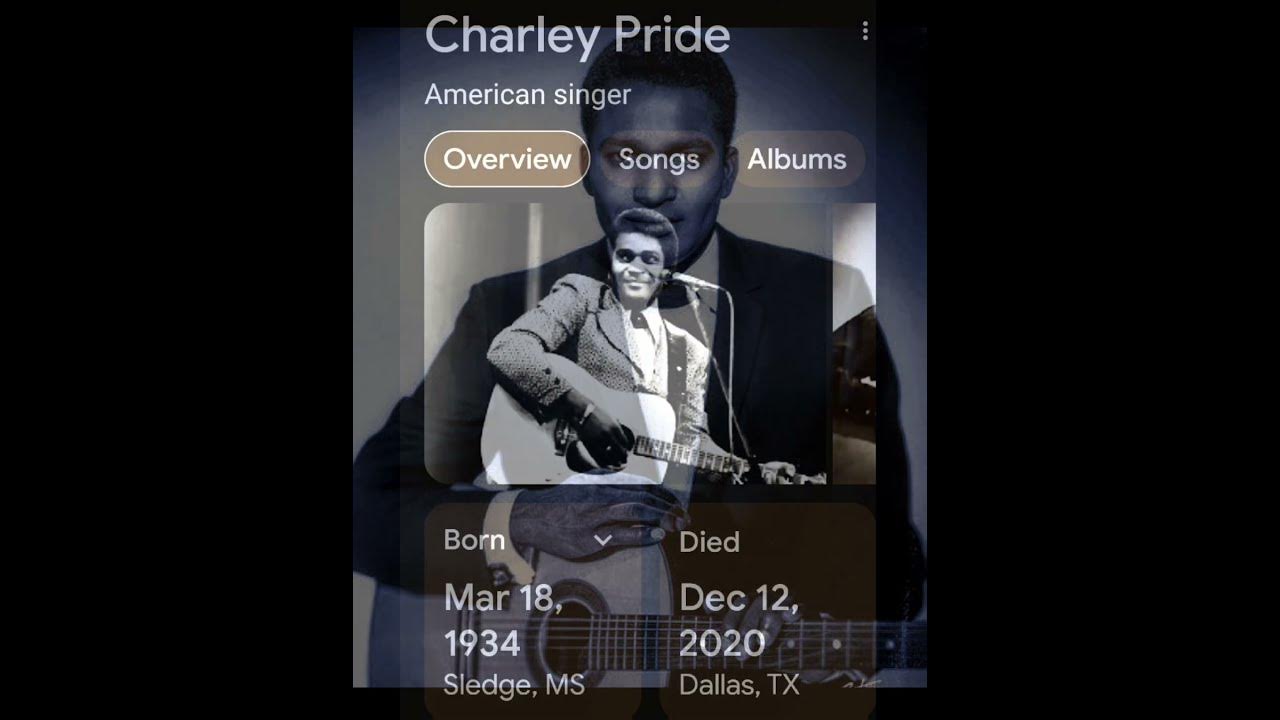 Celebraties That Passed Away : Charlie Pride - YouTube Celebraties That Passed Away : Charlie Pride - YouTube