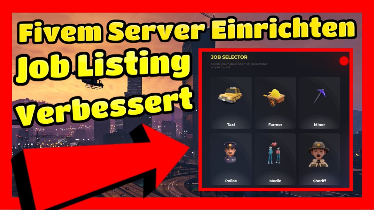 Fivem Server Einrichten 479 Job Listing Ui Verbessert Für Esx