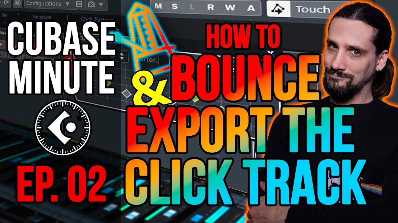 Cubase Minute Ep 2 Bounce and Export the Click Track #cubaseminute # ...