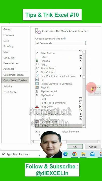 Cara Memunculkan Menu Form Di Excel Diexcelin Shorts Tutorialexcel Tipsexcel Belajarexcel