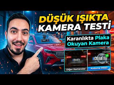 Zifiri Karanlıkta Bile Plaka Okuyor! | Azdome M660 Araç İçi Kamera Gece Çekimi