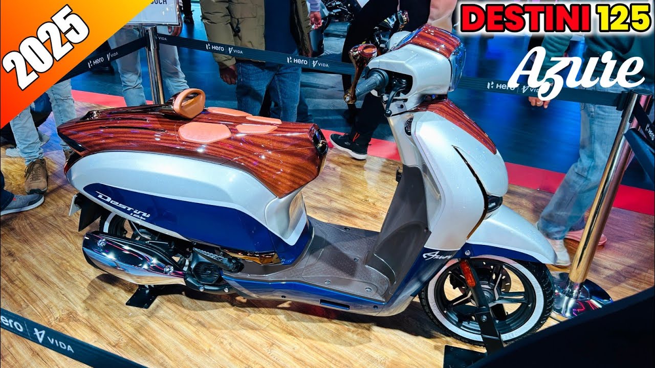 2025 Hero Destini 125 Xtec Azure Model Review🥳 | New Features, Price ...