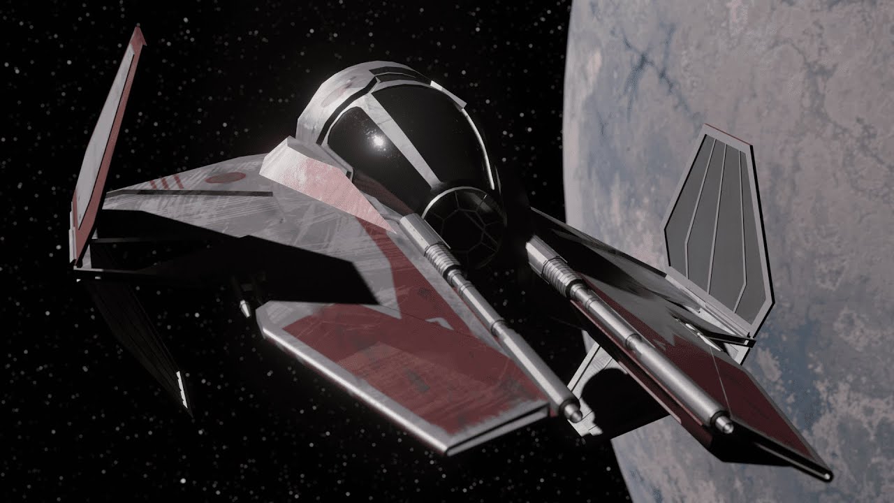 Star Wars Jedi Starfighter | A blender short animation - YouTube