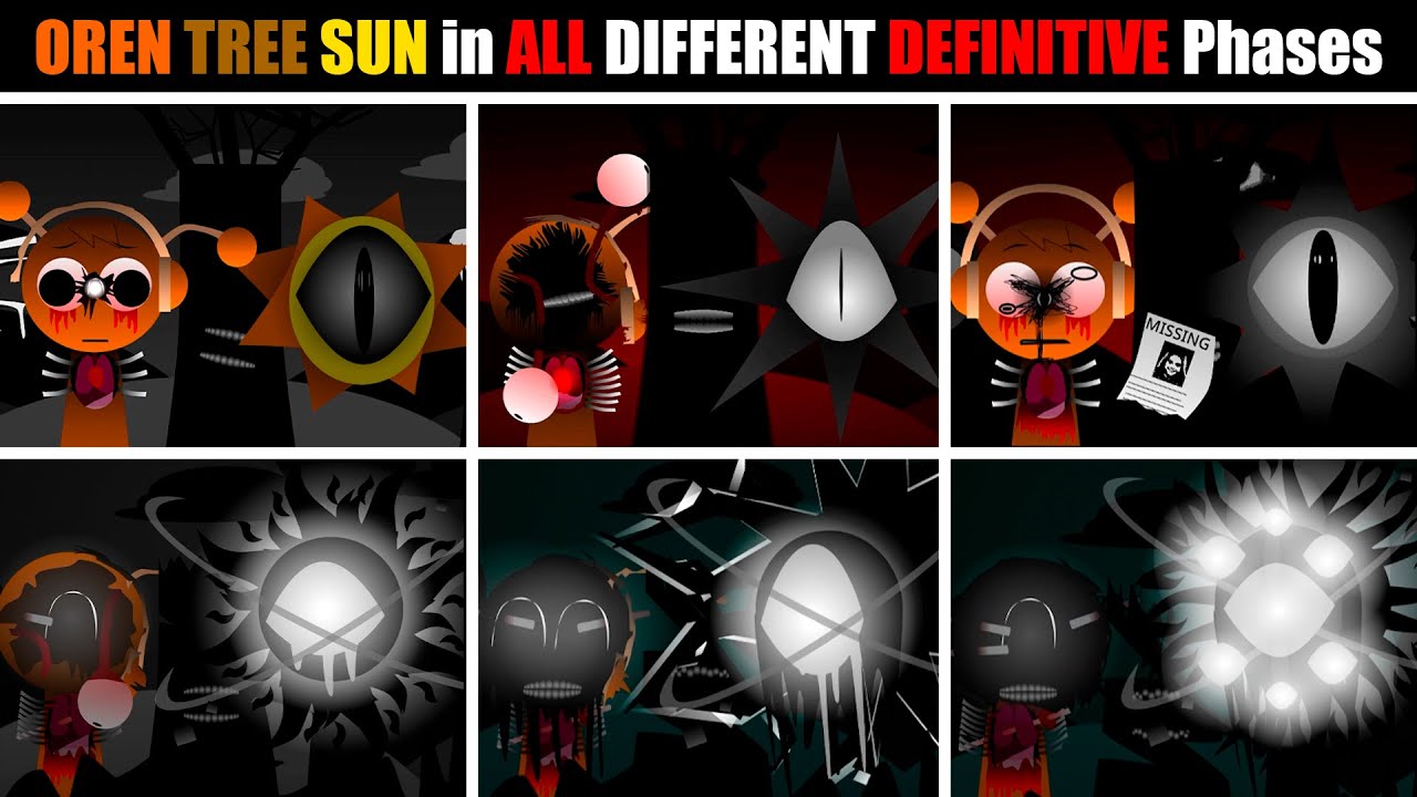 OREN TREE SUN in ALL Different DEFINITIVE Phases | Incredibox Sprunki ...