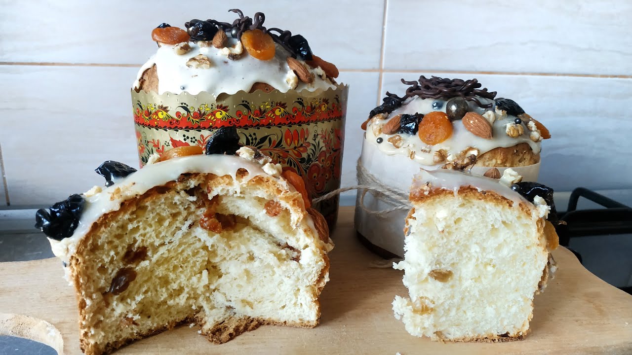 ПАСХАЛЬНЫЙ КУЛИЧ тесто как ПУХ | Russian Easter Bread Recipe - YouTube