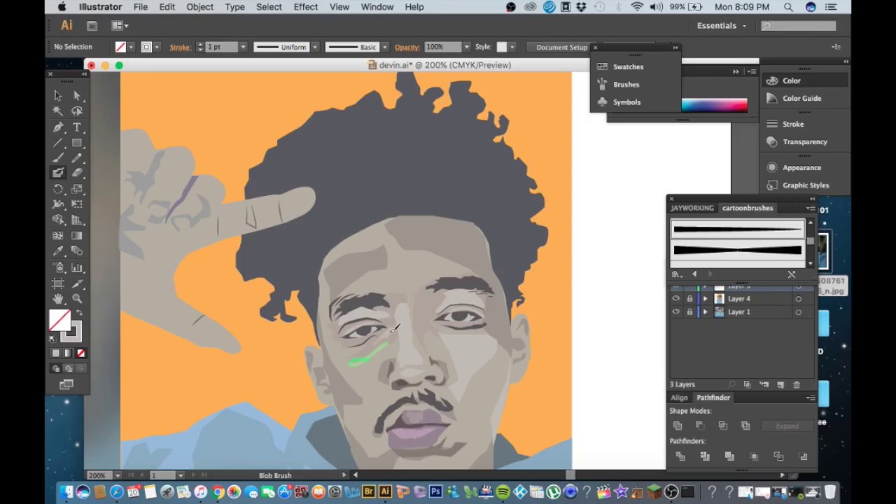 Dedicated to Devin | Adobe Illustrator Speed Art - YouTube