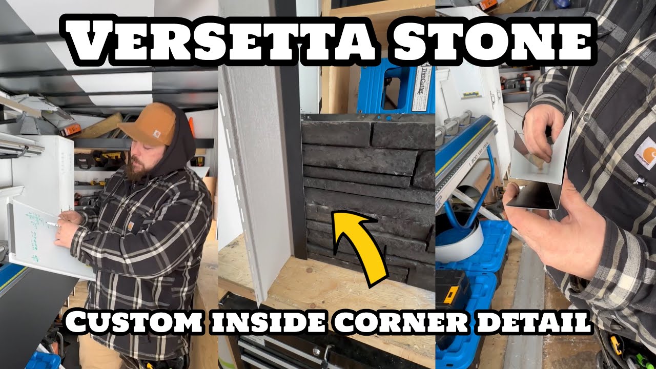 Custom VERSETTA STONE Flashing Detail - YouTube