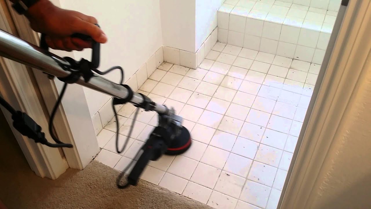 Hot Rod Scrubber on tile - YouTube