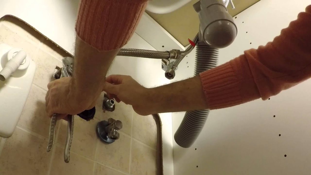 HOW TO CONNECT FAUCET AND SIPHON - IKEA SIPHON AND TAP PLUMBING ...