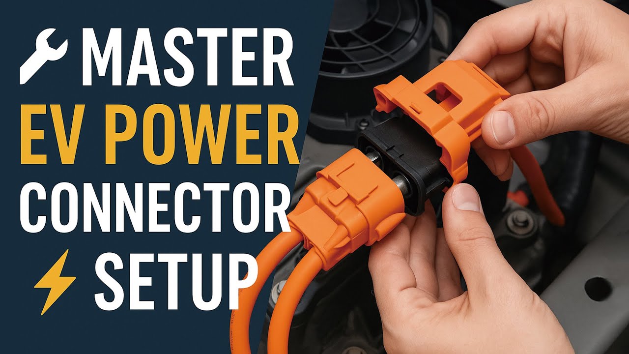 How to install high voltage connector for EV? - Metabee - YouTube