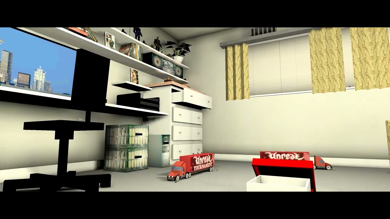 Unreal Tournament 1999 (UT99) intro view of DM- [HzH]_Síl3ñt_BedROoM ...