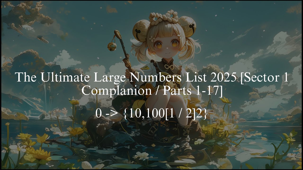 The Ultimate Large Numbers List 2025 [Sector 1 Companion] - YouTube