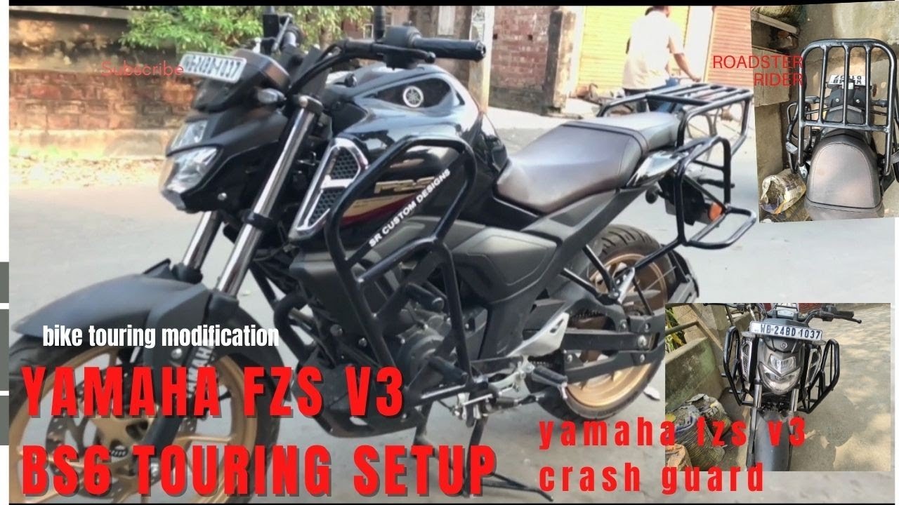 yamaha fzs v3 touring modified. fzs V3 turing setap - YouTube