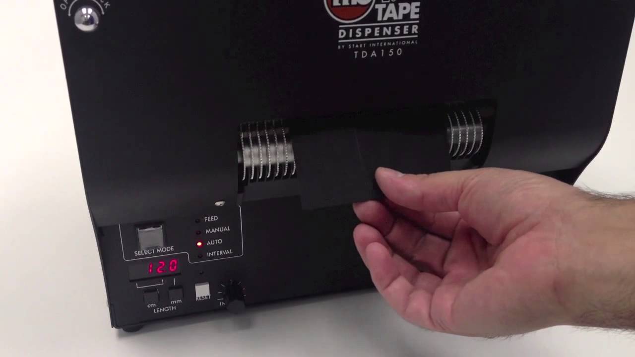 TDA150 Heavy-Duty Tape Dispenser Dispensing Wide Cloth Tape - YouTube