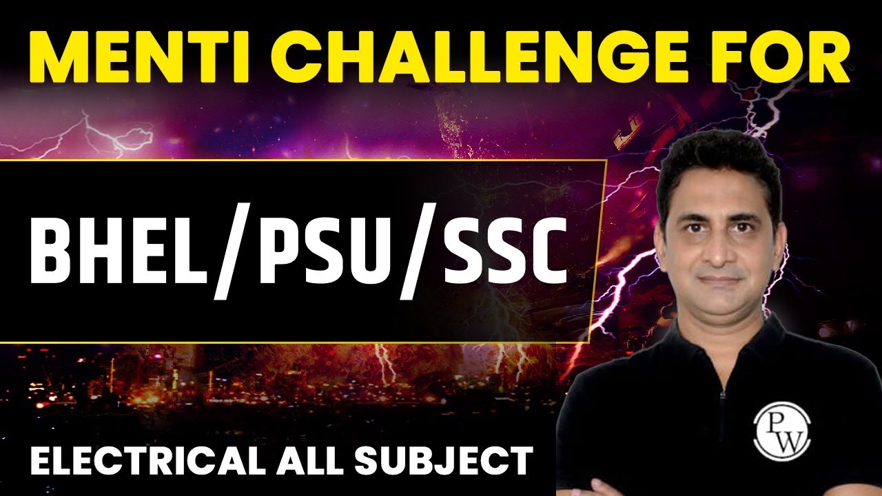 Menti Challenge for BHEL/PSU/SSC | EE & IN | GATE 2023 - YouTube
