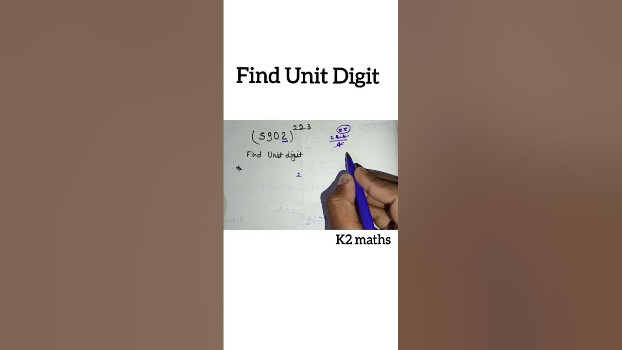 How to find unit digit of any number | Only Applicable for that number last digit (2,3,4,7,8,9 ...