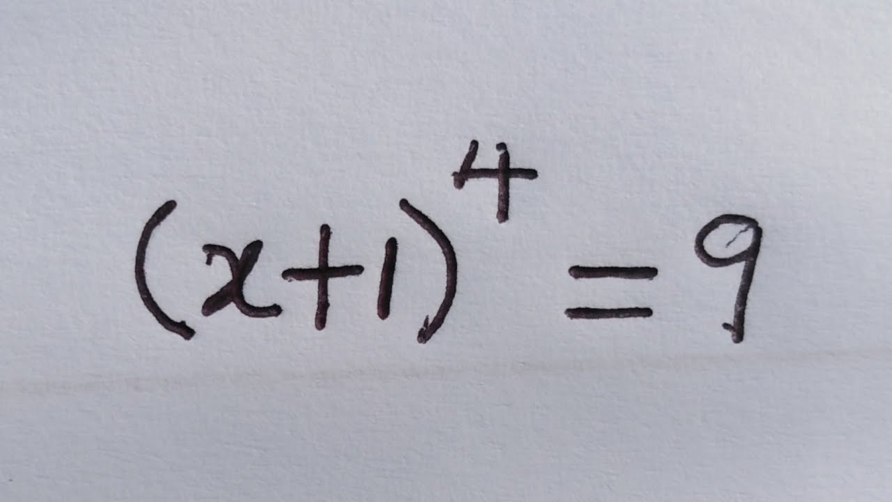 Interesting quartic equation | #maths #mathematics - YouTube