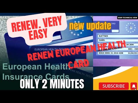 How To Renew European Health Card/insurance card/ Portugal 2024 - YouTube