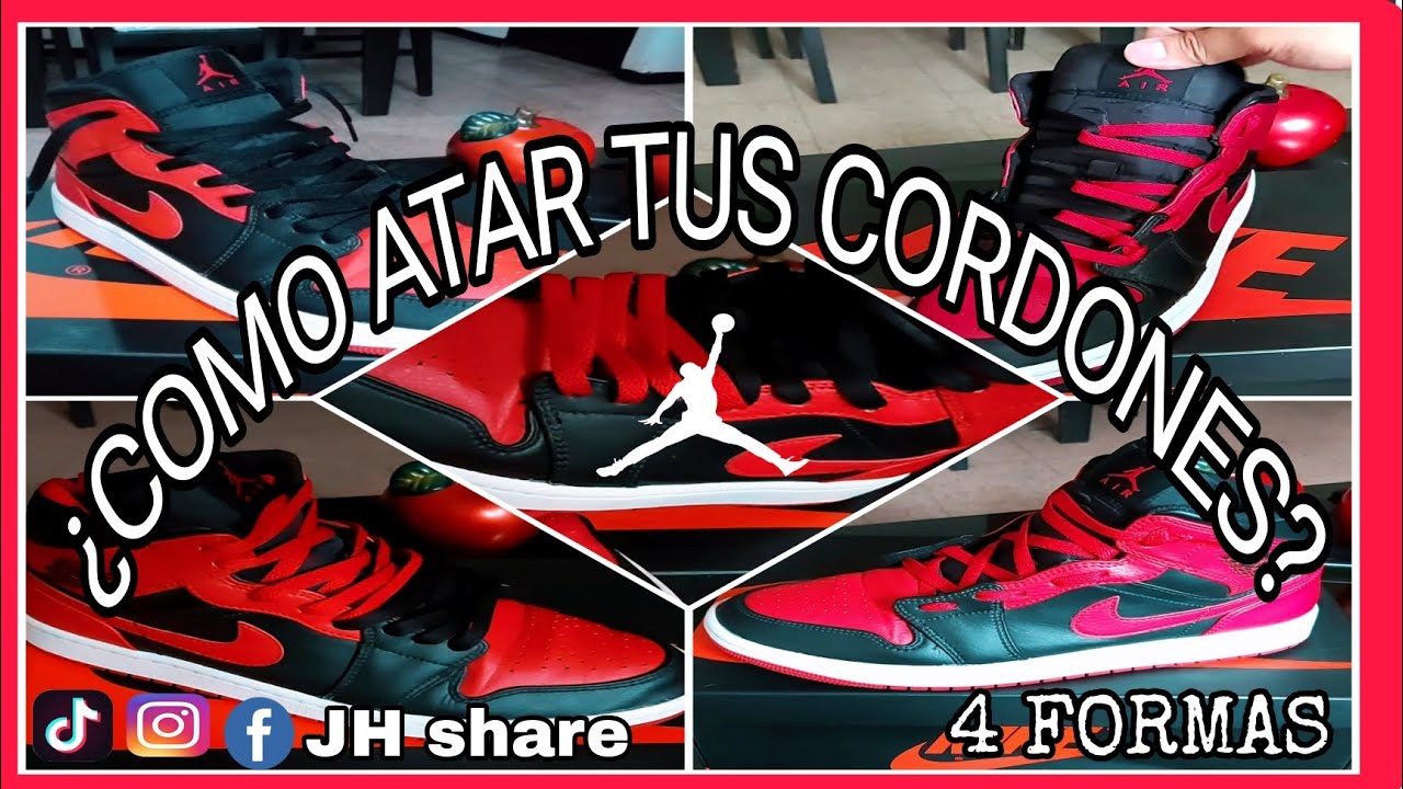 ¿Como poner las agujetas a mis Tenis Jordan 1 Mid? / cordones / laces ...