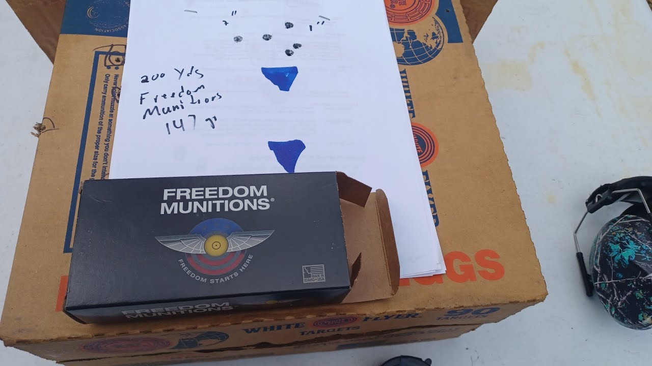 Freedom Munitions 308 ammunition... Energy 2,671 ft-lbs and accuracy .5 ...