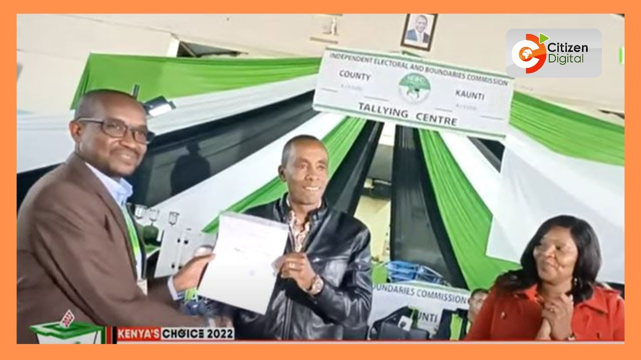 Kimani Wamatangi it is! The new elected governor of Kiambu County - YouTube