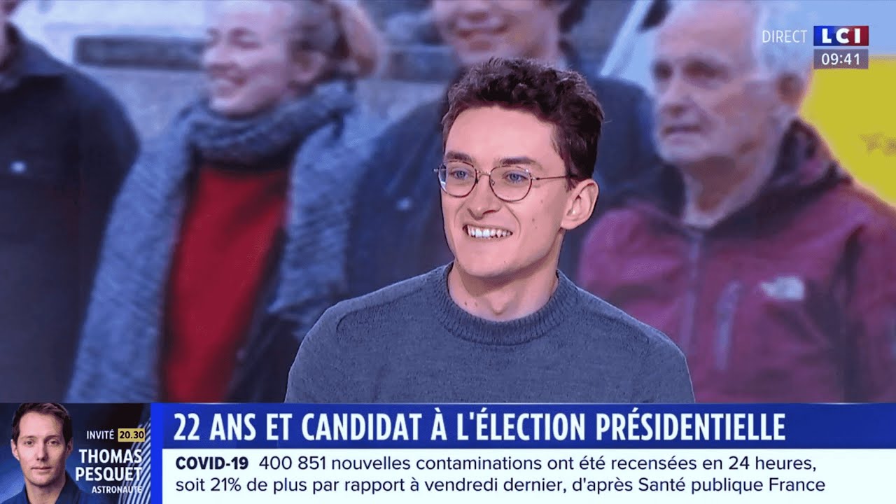 LCI : MARTIN ROCCA, 22 ANS ET CANDIDAT A L'ELECTION PRESIDENTIELLE ...