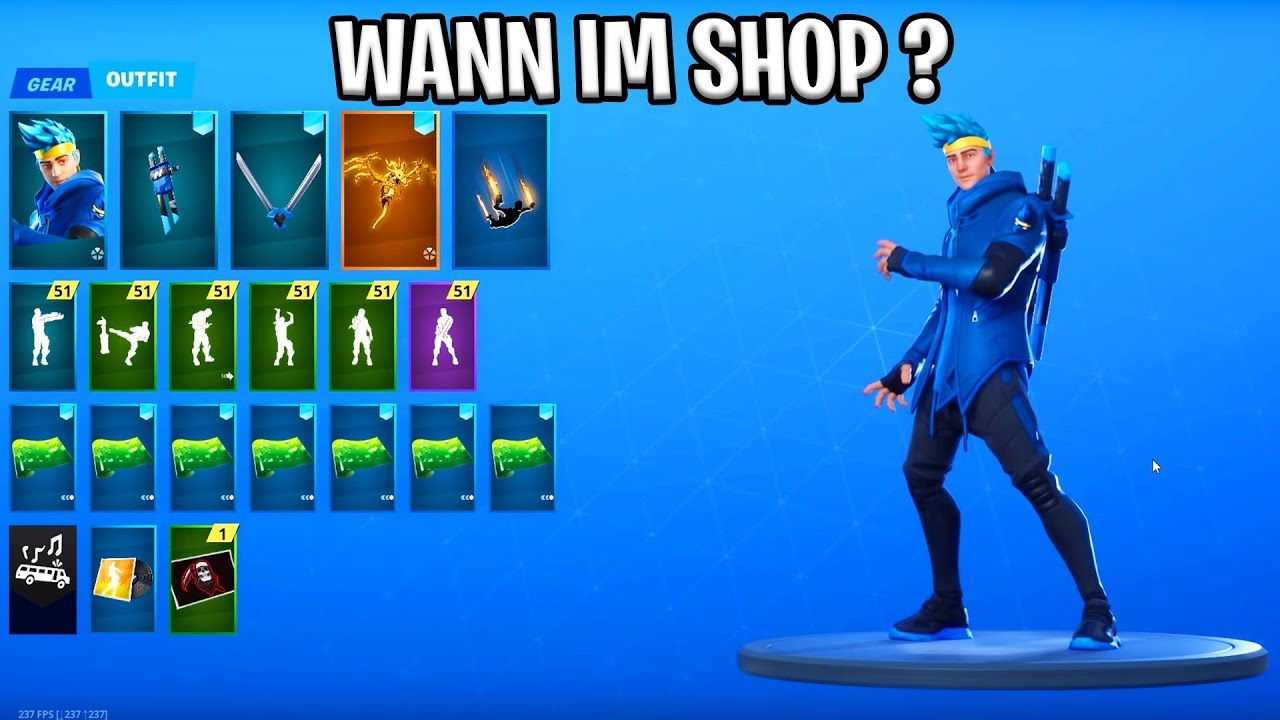 Fortnite Wann Kommt Der Ninja Skin In Den Shop Ferjus Youtube