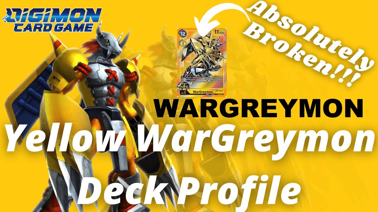 Digimon Card Game - Yellow WarGreymon Deck Profile - Best Deck in the ...