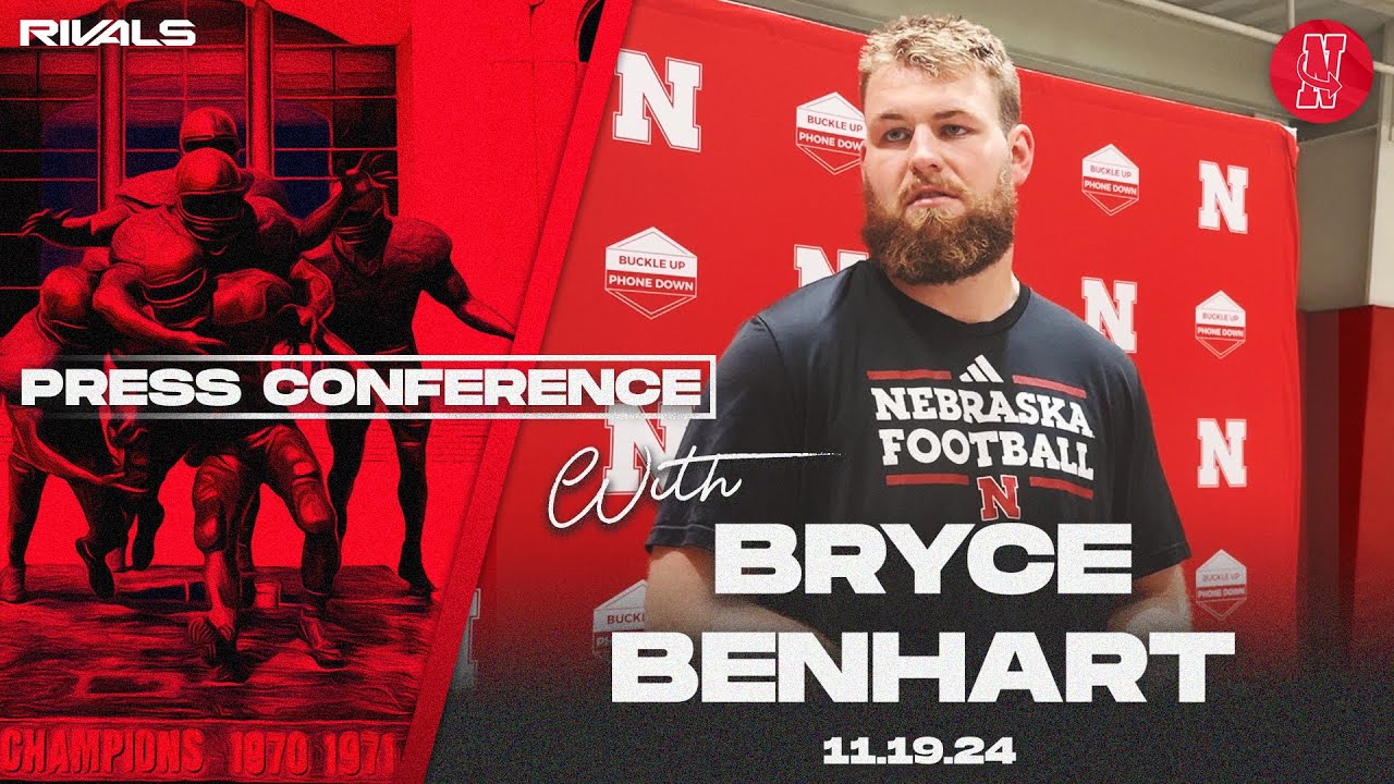 Nebraska Football: Bryce Benhart Wisconsin press conference (Nov. 19 ...