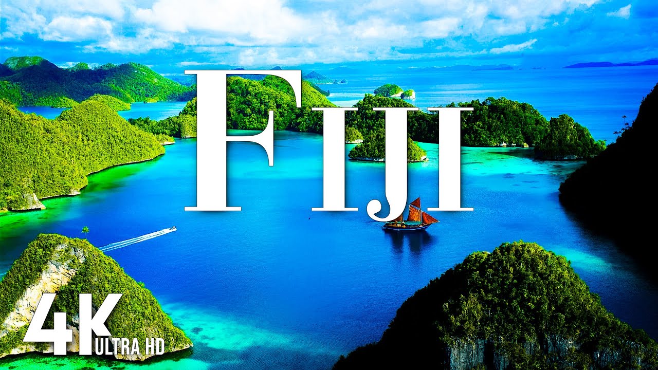 FLYING OVER FIJI - Relaxing Music Along With Beautiful Nature Videos ...
