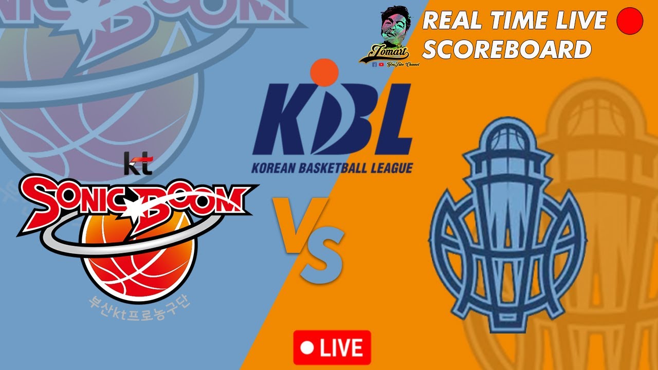 LIVE🔴Busan KTF Sonicboom VS Goyang Carrots Jumpers KBL Korean ...