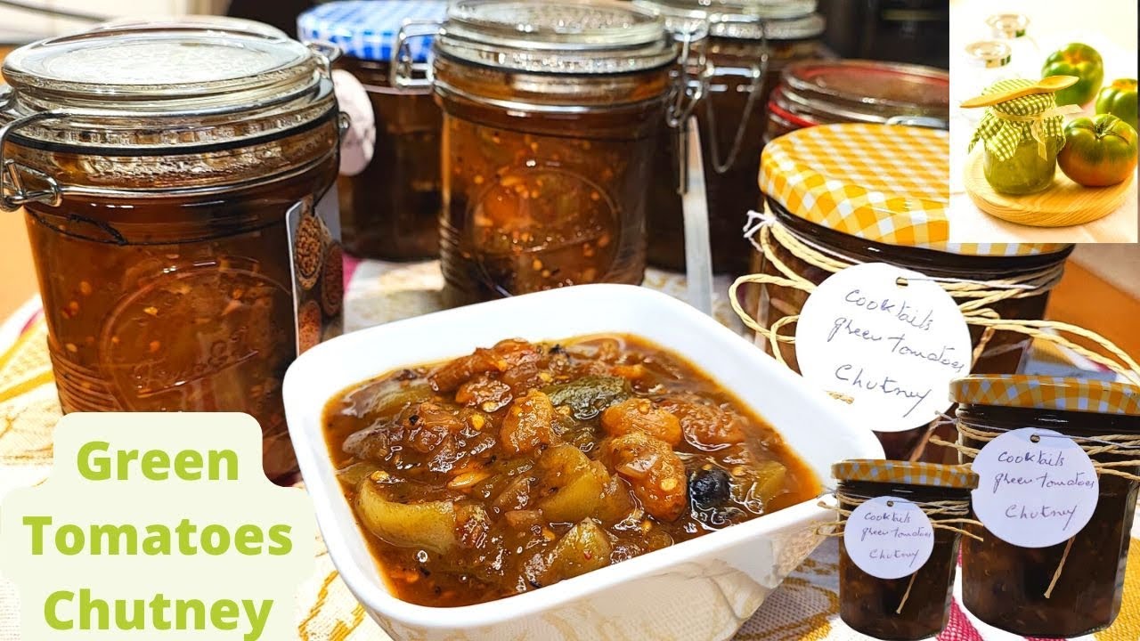 Easy peasy Green Tomatoes Chutney #english / Chutney aux Tomates Vertes ...