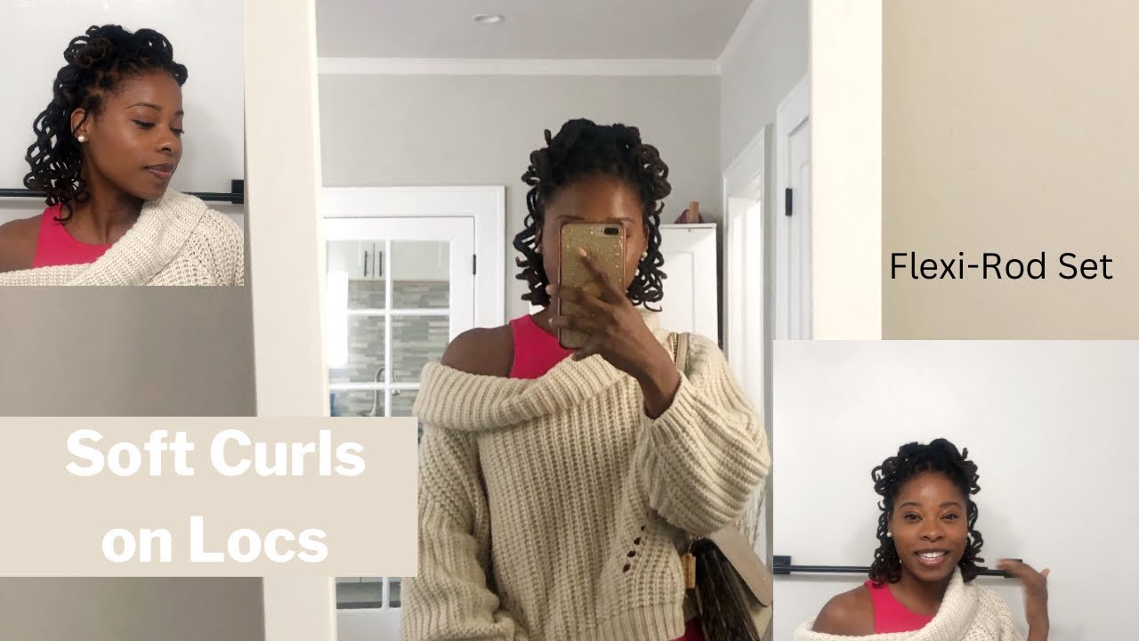 CURLING LOCS WITH FLEXIRODS | How to curl locs #curlylocs #flexirodset ...