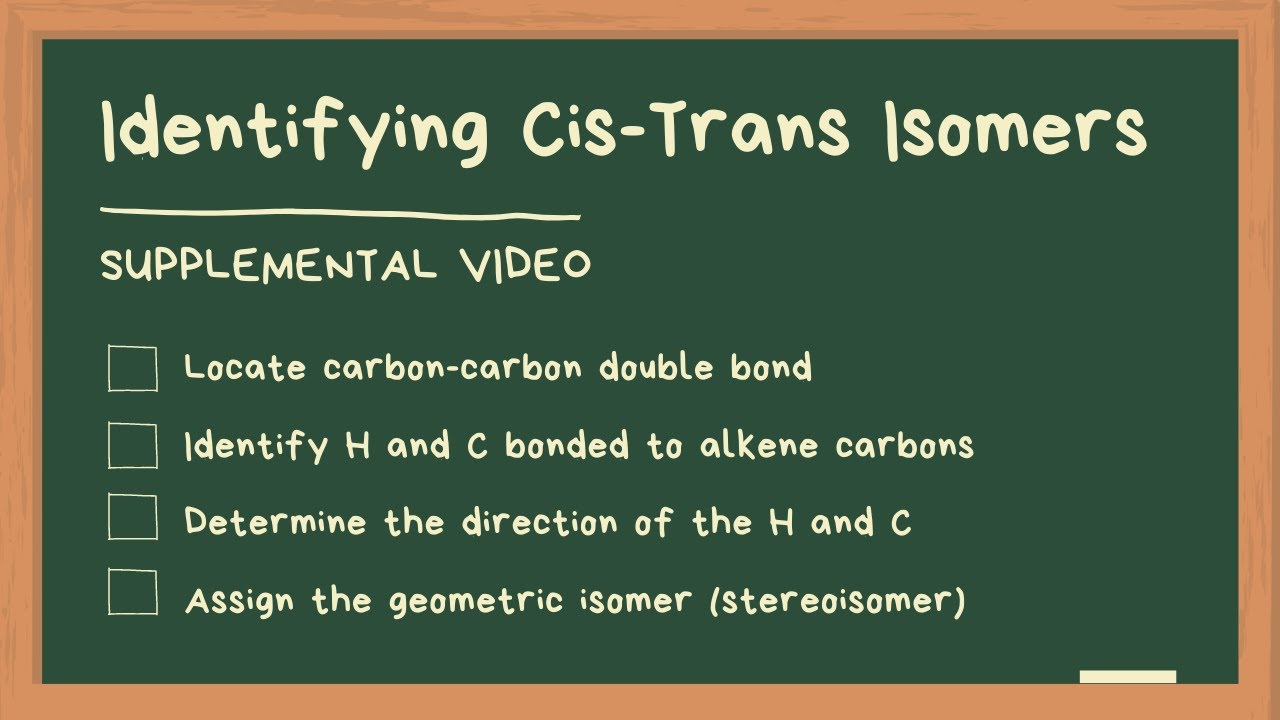 Identifying Cis and Trans Isomers - YouTube