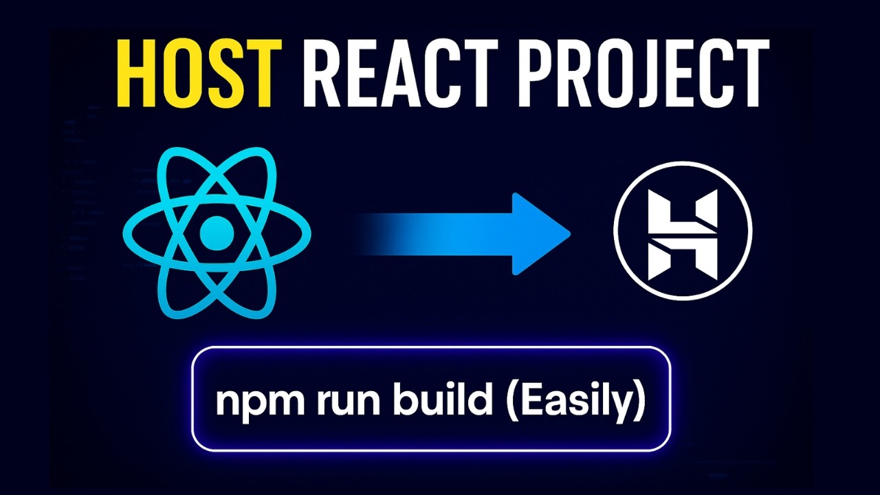 How to Deploy React.js Website on Hostinger | Host React.js App or Project Easily (2025) - YouTube