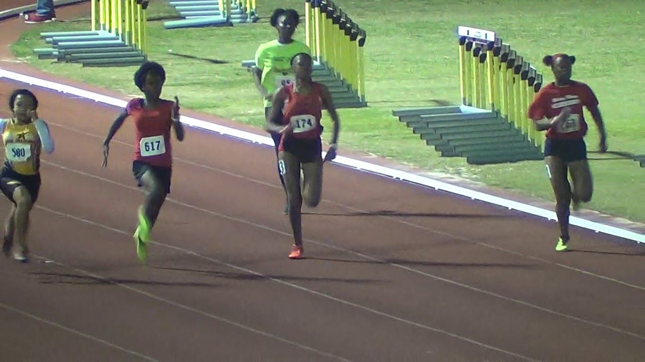 T-Bird flyers 2019 under 17 girls 100 m heat 3 - YouTube