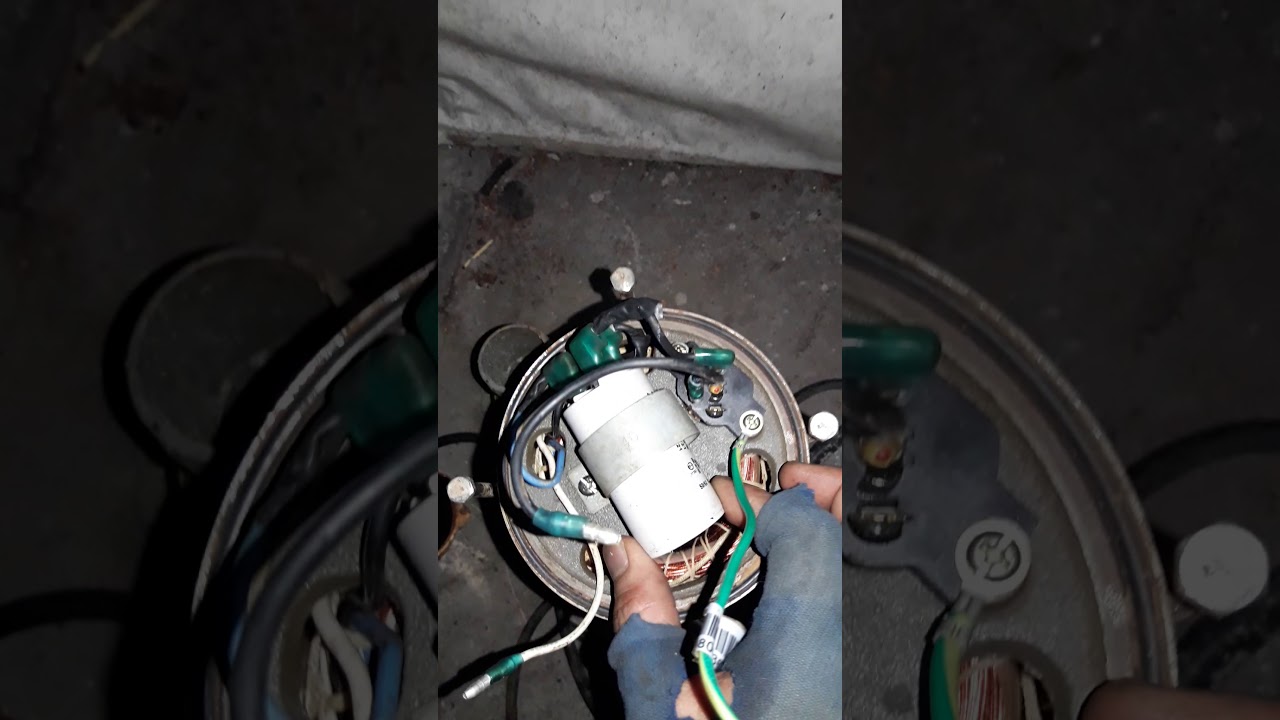 How to replace motor capacitor of submersible pump 1hp - YouTube